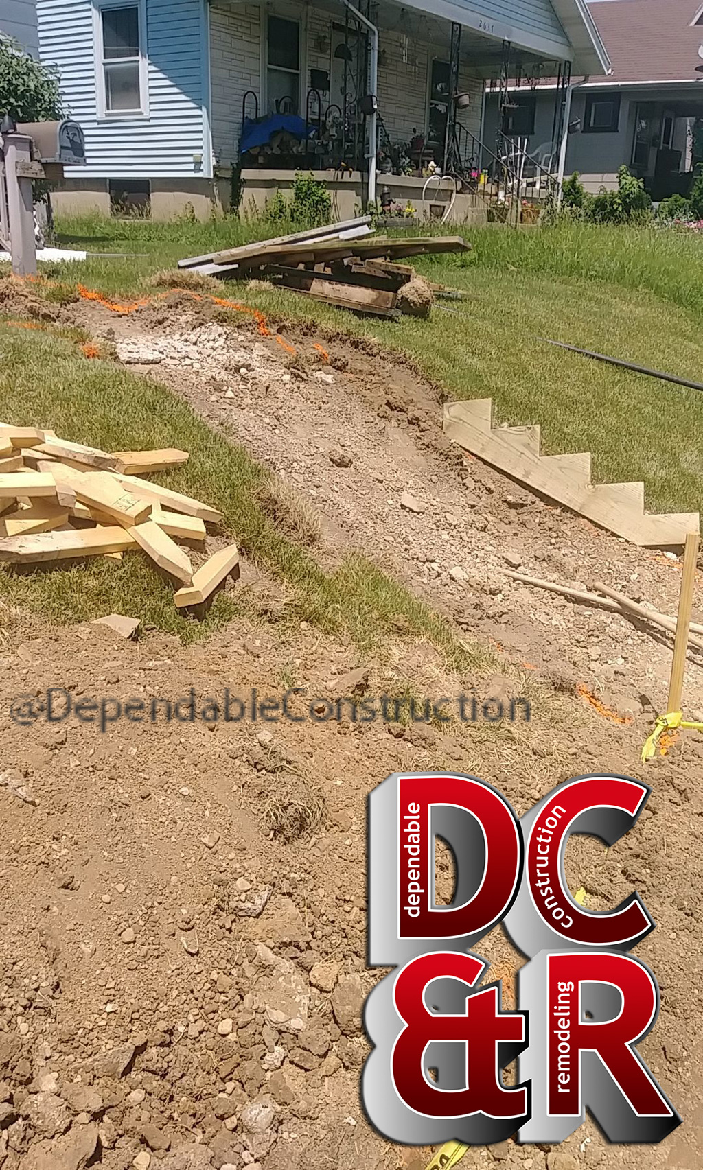 Forming Steps | Dependable Construction & Remodeling | Fairborn OH