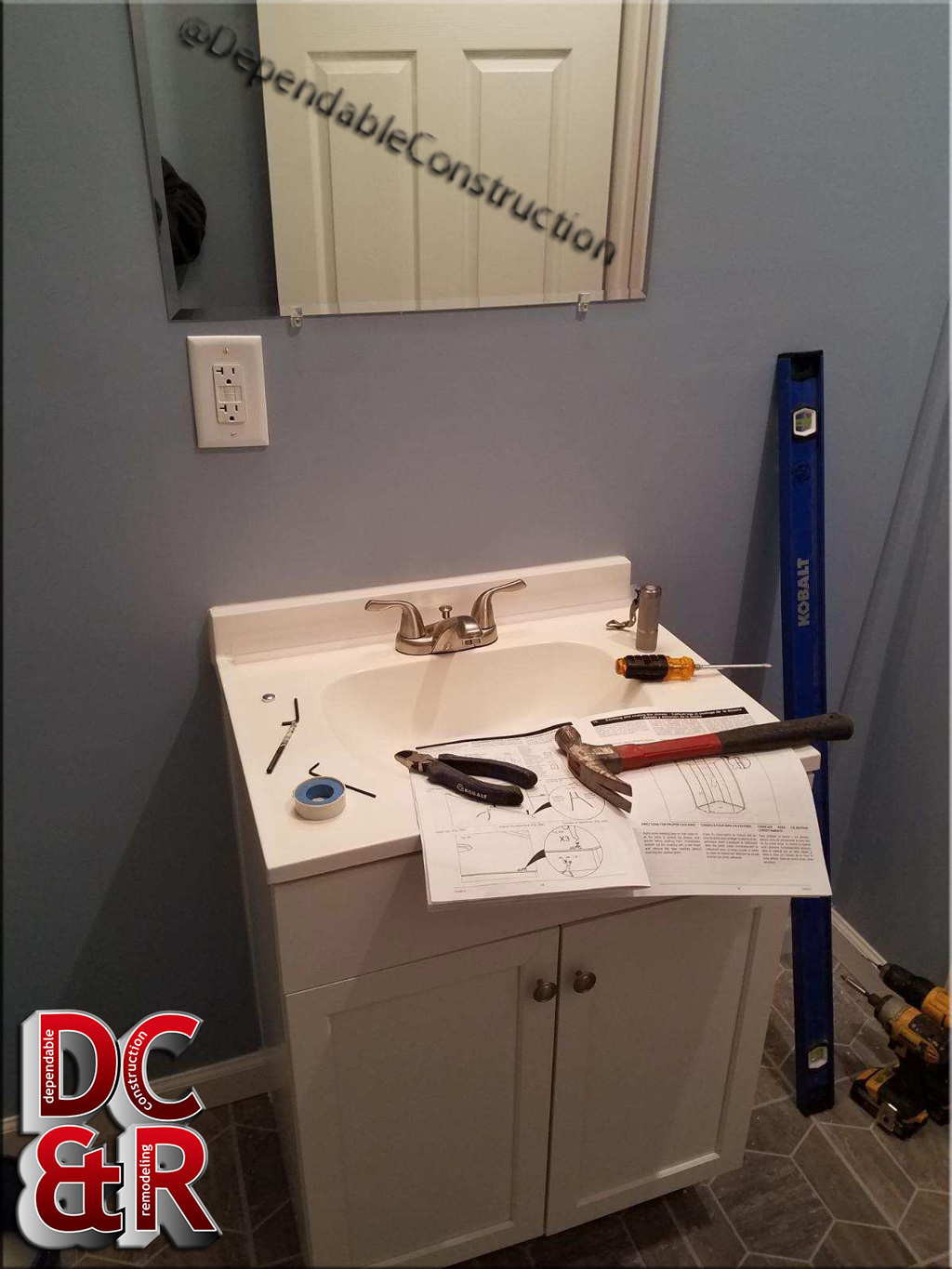 New Vanity | Dependable Construction & Remodeling | Fairborn OH